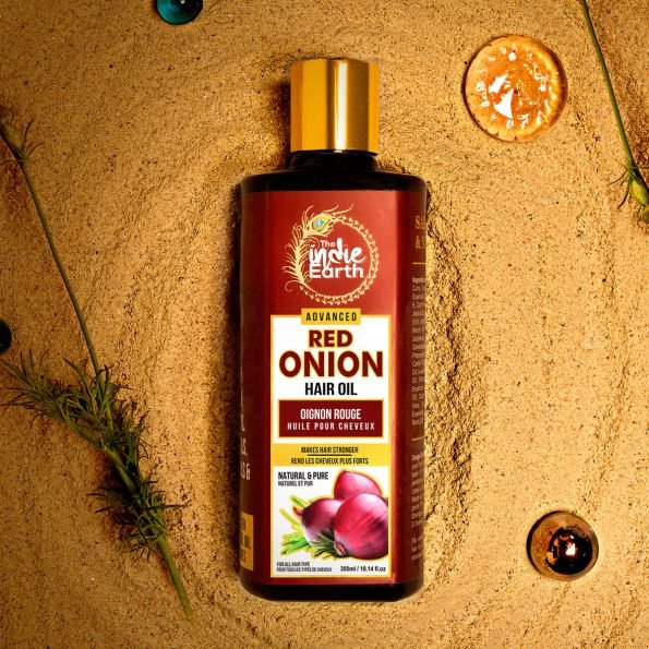 The Indie Earth Red Onion Oil 200ml – Repairs Damaged Hair – Makes hair ...